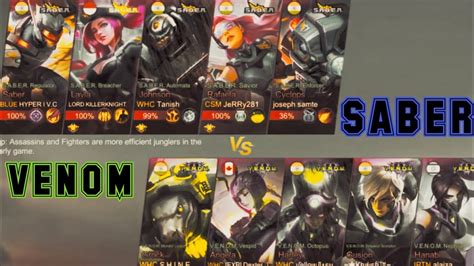 VENOM Vs SABER Squad YouTube