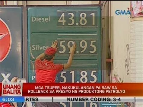 UB Mga Tsuper Nakukulangan Pa Raw Sa Rollback Sa Presyo Ng Produktong