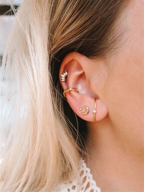 Tendance Bijoux Oreilles Ear Jewelry Cute Ear Piercings Pretty Ear