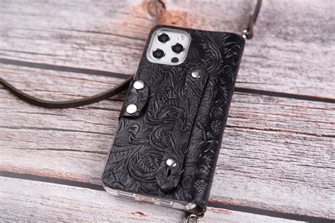 Crossbody Strap Tooled Iphone 12 11pro Max Xs Max 7plus 8plus Etsy
