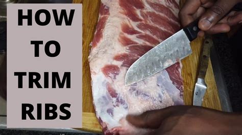 How To Trim Spareribs Into St Louis Style Cut Ribs Fast And Easy Youtube