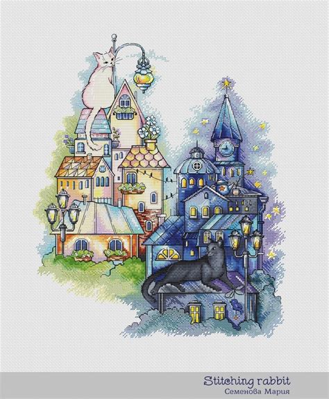 Day And Night Cross Stitch Pattern Code MS 018 Maria Semenova Buy
