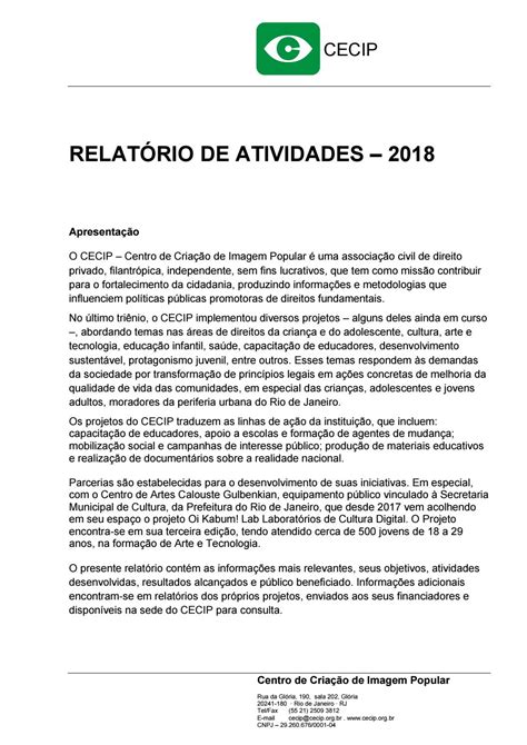 Topo Imagem Modelo De Relatorio De Atividades Br Thptnganamst Edu Vn