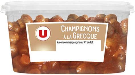 Champignons à la grecque U 300 g Bam courses Courses en Ligne