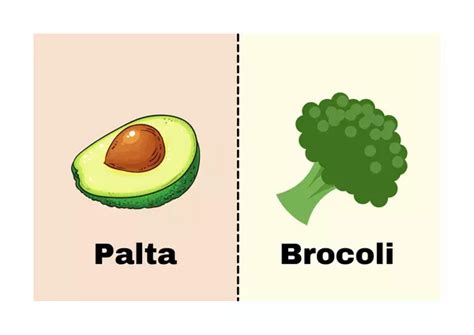 Flashcards Frutas Y Verduras Recortables Profe Social