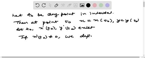 solved suppose a parametric curve is given by parametric equations x x t y y t for t in some