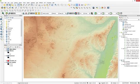 Incorporate Vector Data Into A Digital Elevation Model Using QGIS 3 0