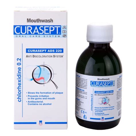 Curaprox Curasept ADS 220 Antibacterial Mouthwash Before And After
