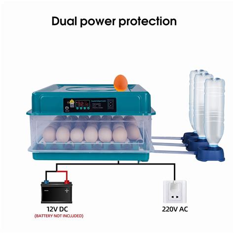 Egg Incubator Fully Automatic Digital Led Turning Chicken Eggs