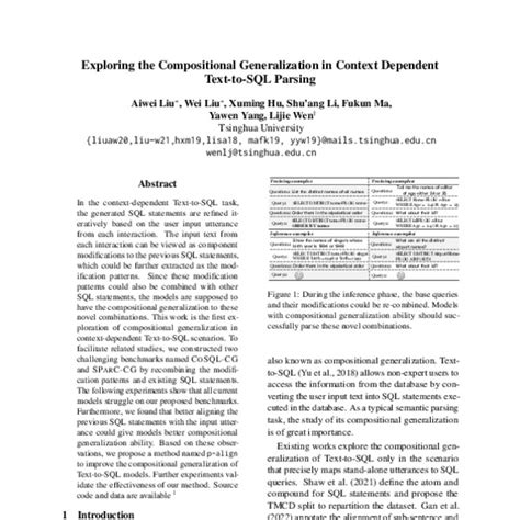 exploring the compositional generalization in context dependent text to sql parsing acl anthology