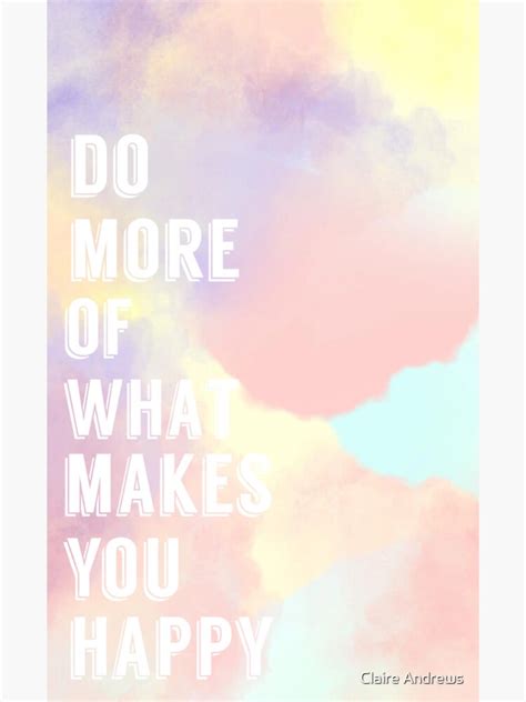 Do More Of What Makes You Happy Rainbow Wall Print Sticker By