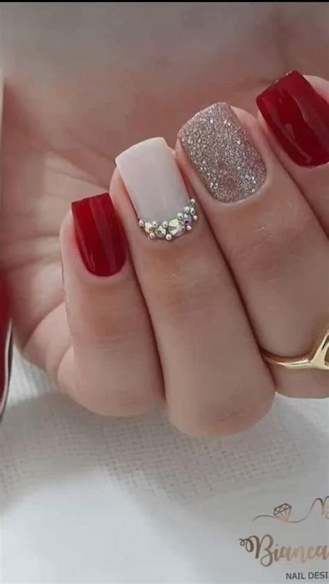 50 unhas vermelhas glitter poderosas que vão te conquistar Artofit