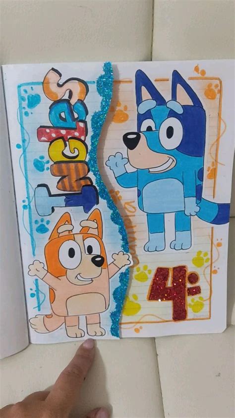 Cuaderno De Bluey Ingles Cuadernos Creativos Caratulas Para