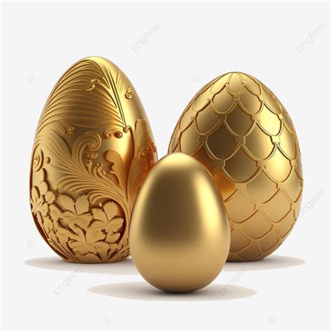 3d Decorative Golden Easter Eggs Golden Easter Eggs Easter Golden