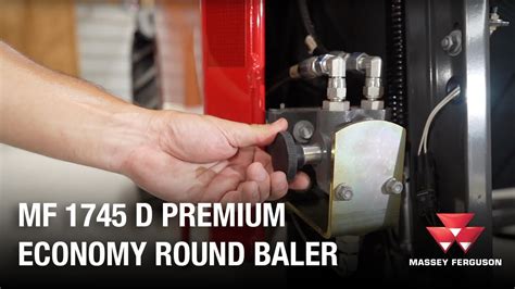 MF 1745D Premium Economy Round Baler YouTube