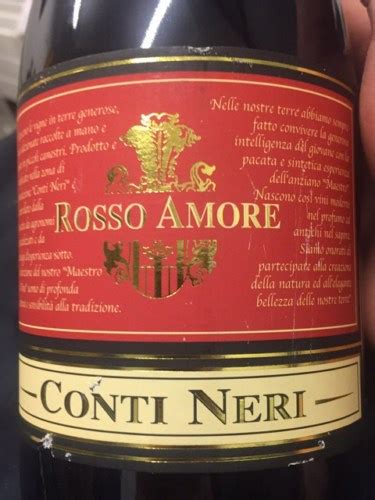 Conti Neri Rosso Amore Vivino US