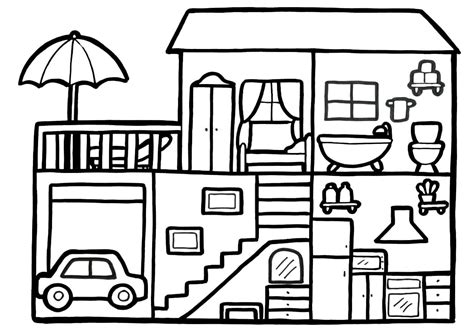 Dessin De Maison à Imprimer Ventana Blog