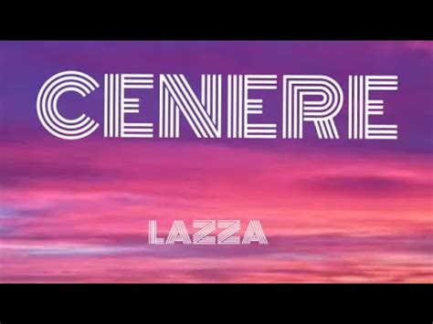 Lazza Cenere Sanremo Testo Lyrcis Youtube