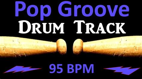 Pop Groove Drum Track 95 BPM Drum Beats For Bass Guitar YouTube Music