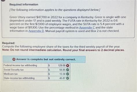 Required Information The Following Information Chegg