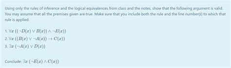 solved using only the rules of inference and the logical