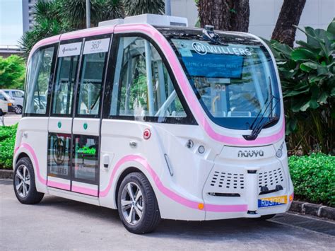 Le bus autonome français Navya roule à Singapour Déplacements Pros