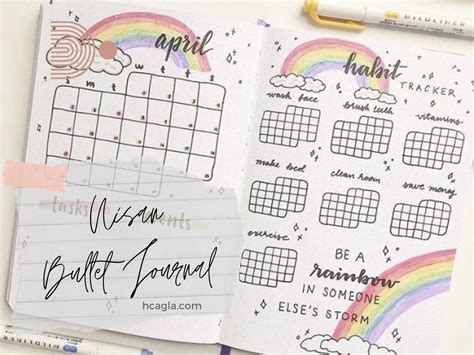 Nisan Bullet Journal Hazırlama hcagla