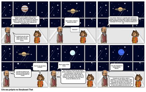 Uma Viagem Pelo Sistema Solar Parte 3 Storyboard