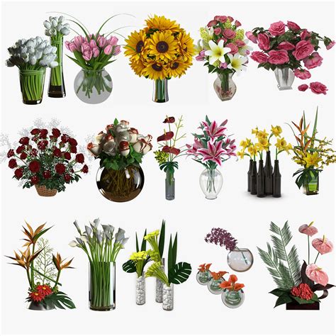 Flower 6 Free 3D Model 3ds Obj Lwo Mtl Dxf Free3D
