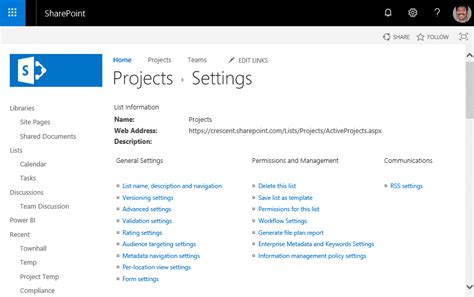 SharePoint Online Get List Settings Using PowerShell SharePoint Diary