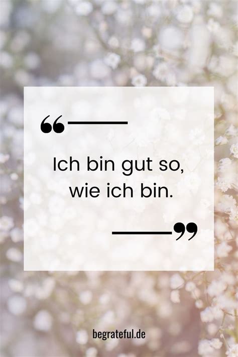 Positive Affirmationen Deutsch Selbstwert Selbstliebe Ich Bin Gut So