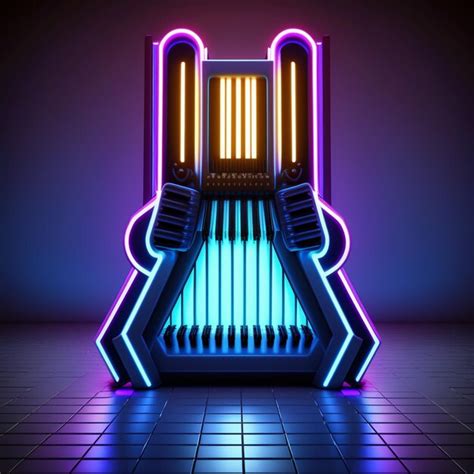 Premium AI Image Neon Lights Are Glowing On A Futuristic Looking
