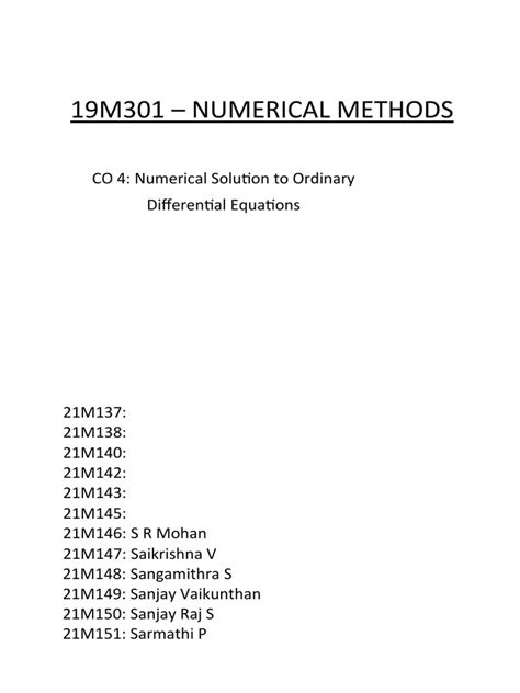 numerical methods final pdf differential equations partial differential equation