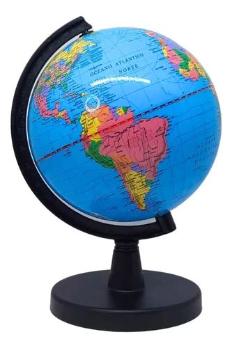Globo Terráqueo Mapamundi Giratorio Con Base 15 Cm Diametro Cuotas