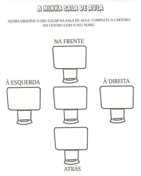Cantinho de Atividades Escolares Profª Alexandra Direita e esquerda