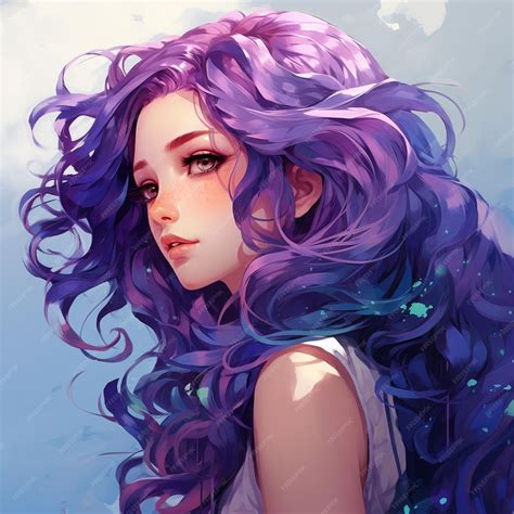 Premium Photo Anime Girl Face Pink Hair Wallpaper Flat Style Illustration