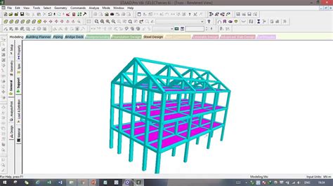 Truss Creation Using Run Structural Wizard Method StaadPro V8i Series6