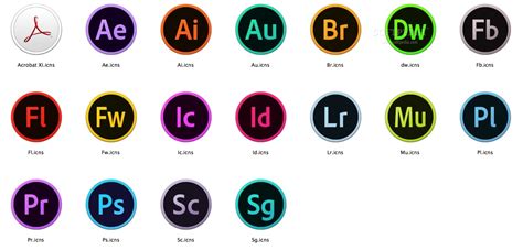 Adobe Creative Cloud Icons Vector At Vectorified Collection Of