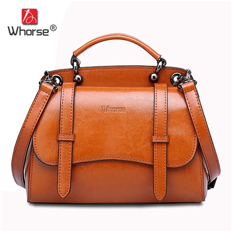 Moda Top mango bolso diseñador para mujer de cuero genuino pequeños
