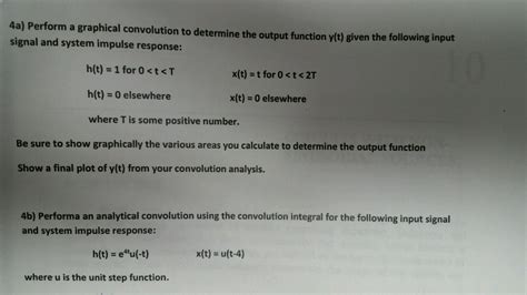 solved perform a graphical convolution to determine the