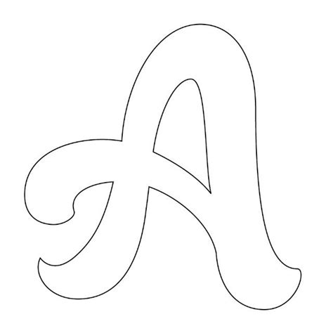 Moldes De Letra A Para Imprimir Como Fazer Em Casa Letter Stencils