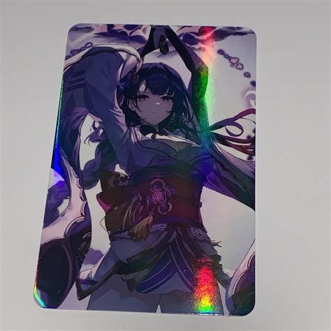 RAIDEN SHOGUN Genshin Impact Art Goddess Story Anime Waifu Card Sexy