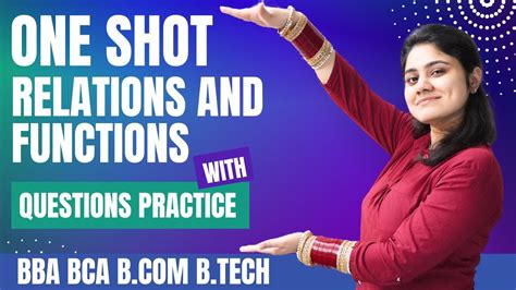 relations and functions one shot bba bca b dream maths youtube