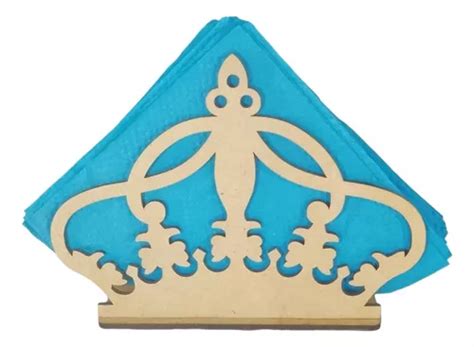 12 Servilleteros Corona Modelo5 Mdf 3mm 16x5x12cm Cuotas sin interés