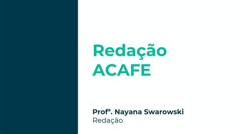 Redação ACAFE on Vimeo