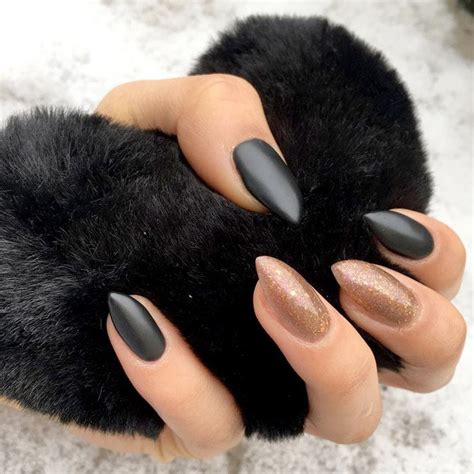 Matte Black Nails Designs That Will Make You Thrilled Matte Black