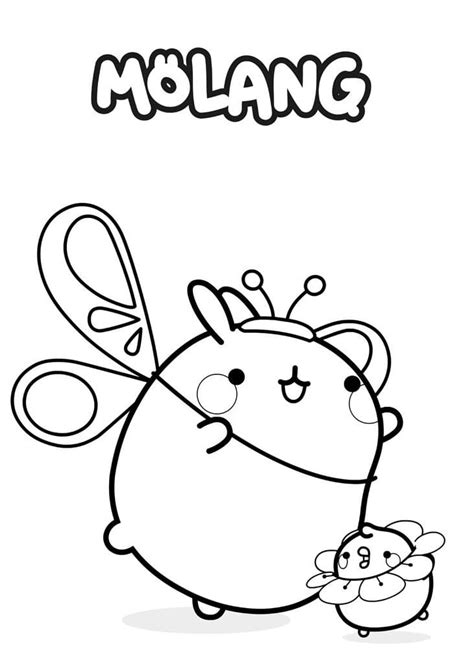 Dibujos De Molang Linda Para Colorear Para Colorear Pintar E Imprimir