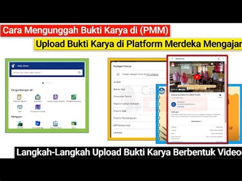 Full Cara Mengunggah Bukti Karya Di Pmm Cara Upload Bukti Karya Di