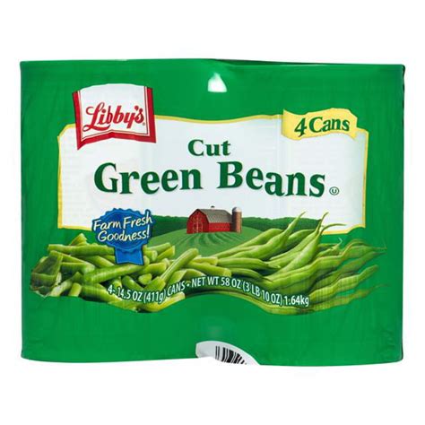 Libby S Cut Green Beans Oz Pack Cans Walmart Walmart