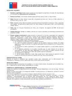 INSTRUCTIVO DE LLENADO PARA EL FORMULARIO DE Instructivo De